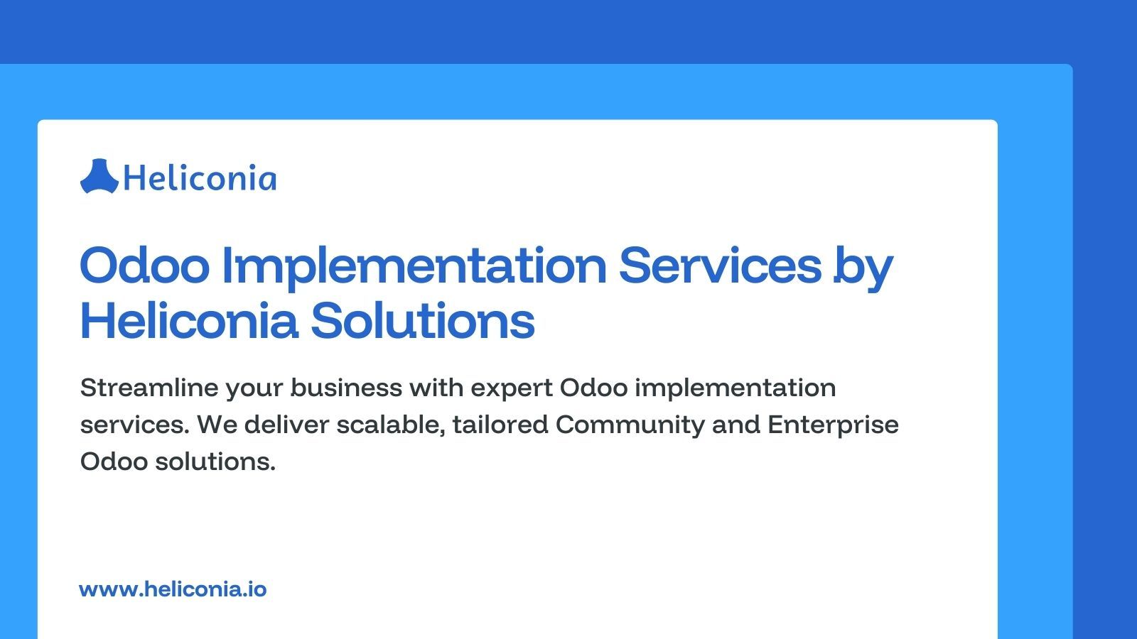 Odoo Implementation Services – Enterprise & Community
