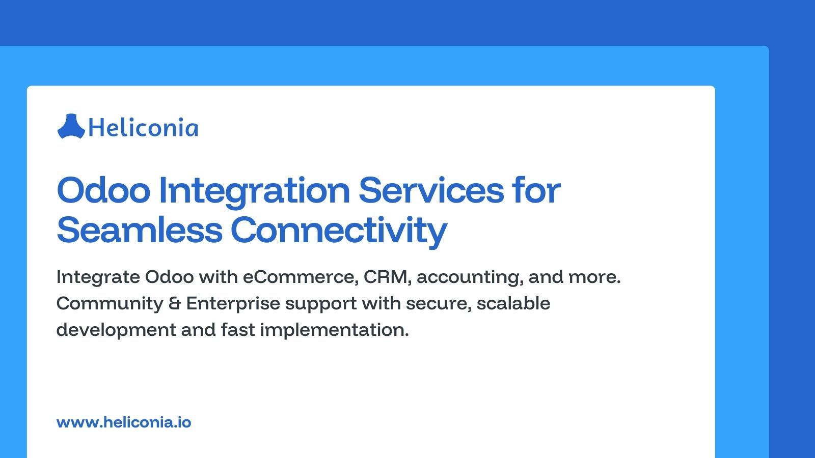 Odoo Integration Service for Seamless Business Operations